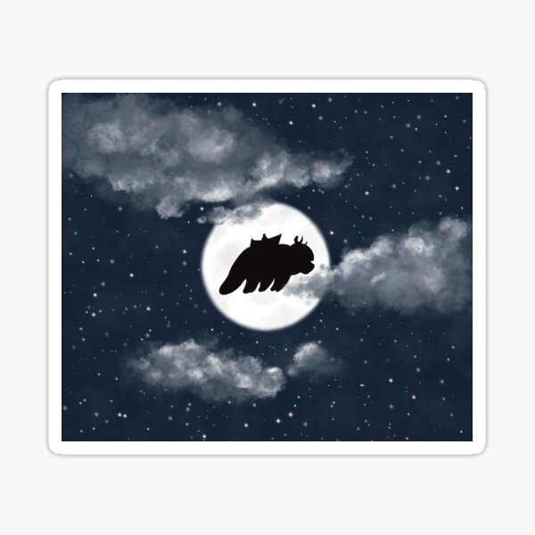 "Appa in the night sky from Avatar: The Last Airbender " Sticker for ...