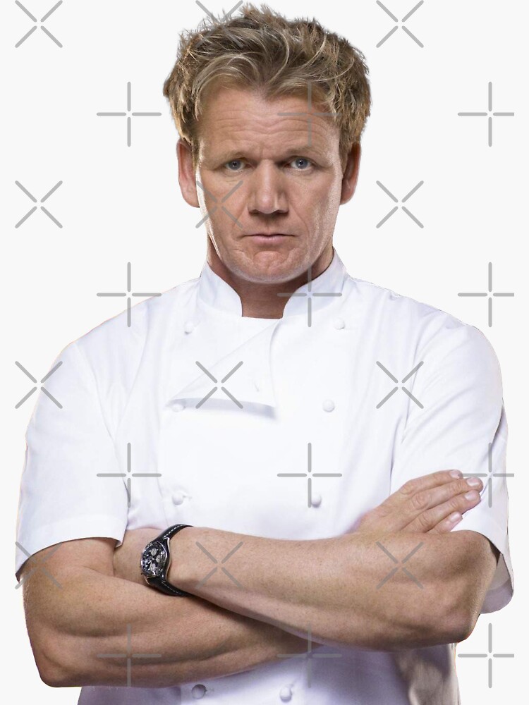 "Gordon Ramsay Cutout" Sticker for Sale by chaoticvibes | Redbubble