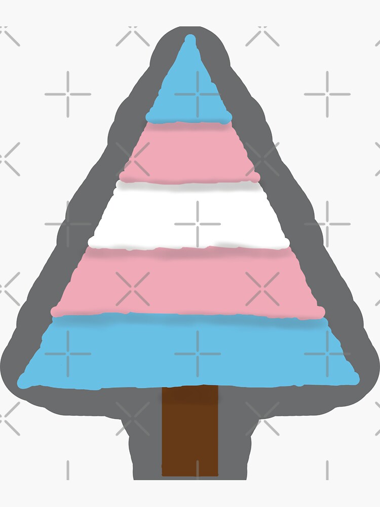 "Trans Tree" Sticker for Sale by KingdomFantasy | Redbubble