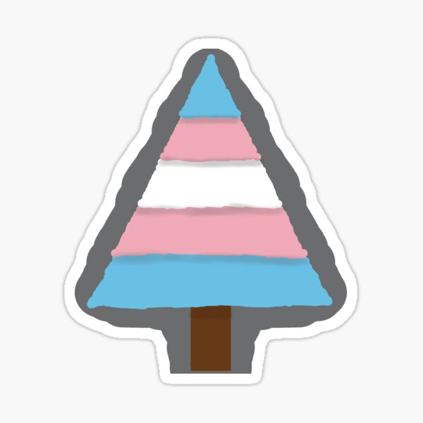 "Trans Tree" Sticker for Sale by KingdomFantasy | Redbubble