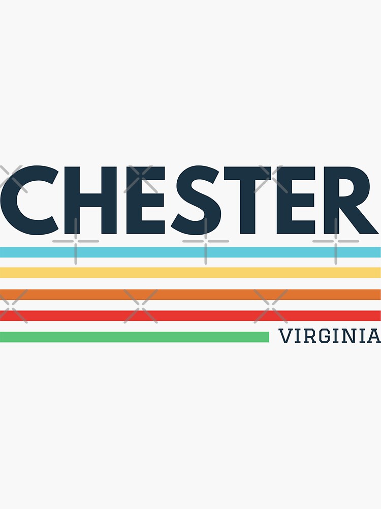 "Chester Virginia" Sticker for Sale by Taumaturgo | Redbubble