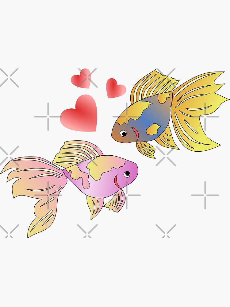 "Ornamental fish" Sticker for Sale by Mecolorful | Redbubble