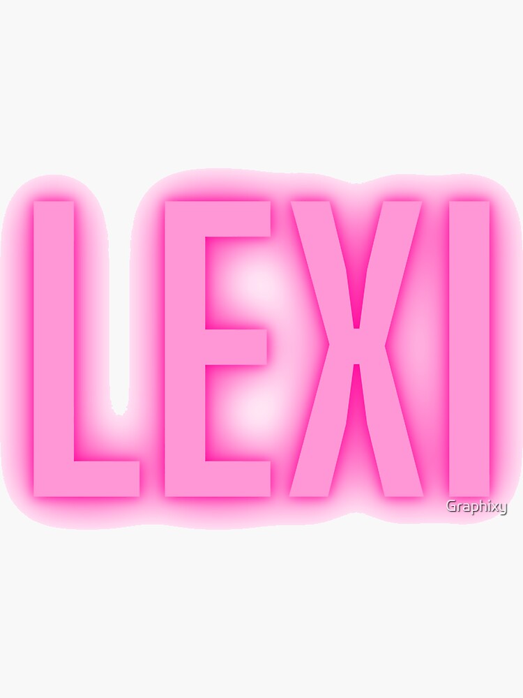 "LEXI" Sticker for Sale by Graphixy | Redbubble