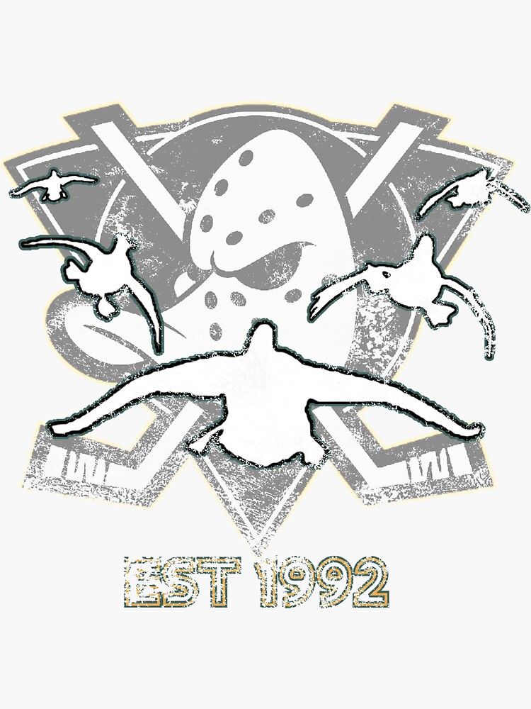 "Mighty Ducks - Flying V" Sticker for Sale by waywayback | Redbubble