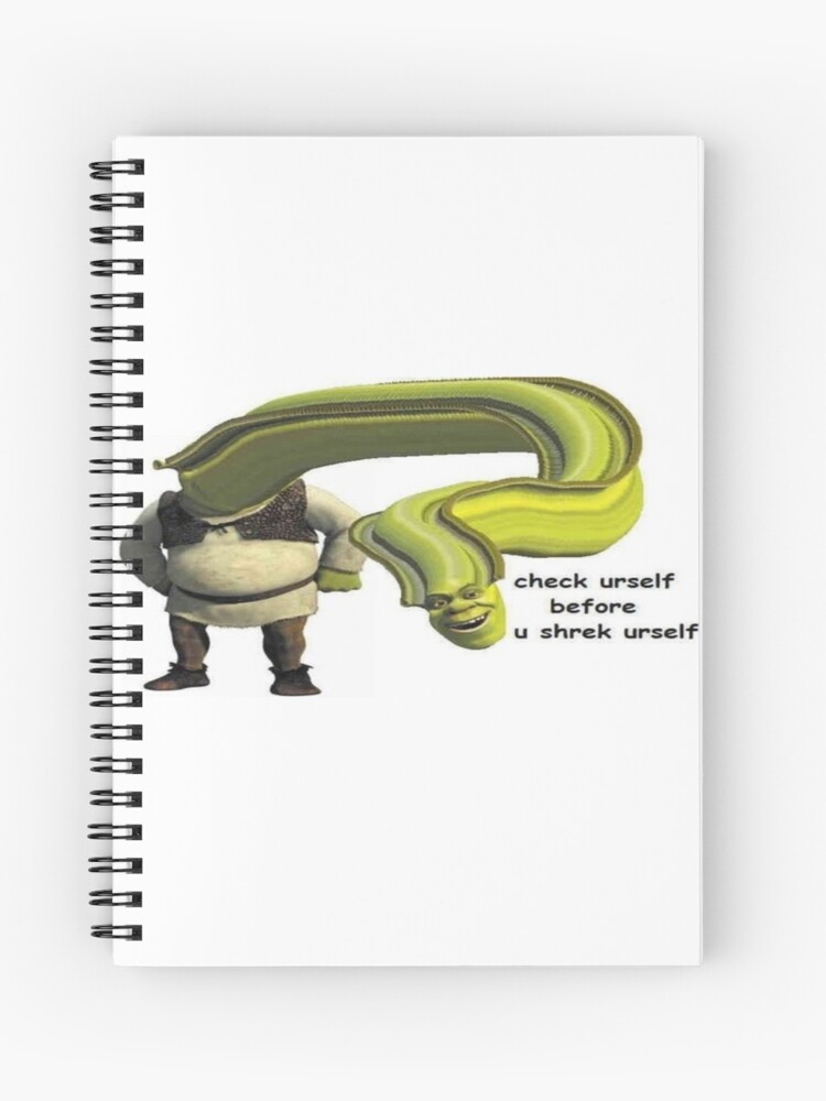 "Shrek Yourself" Spiral Notebook for Sale by makuz01 | Redbubble