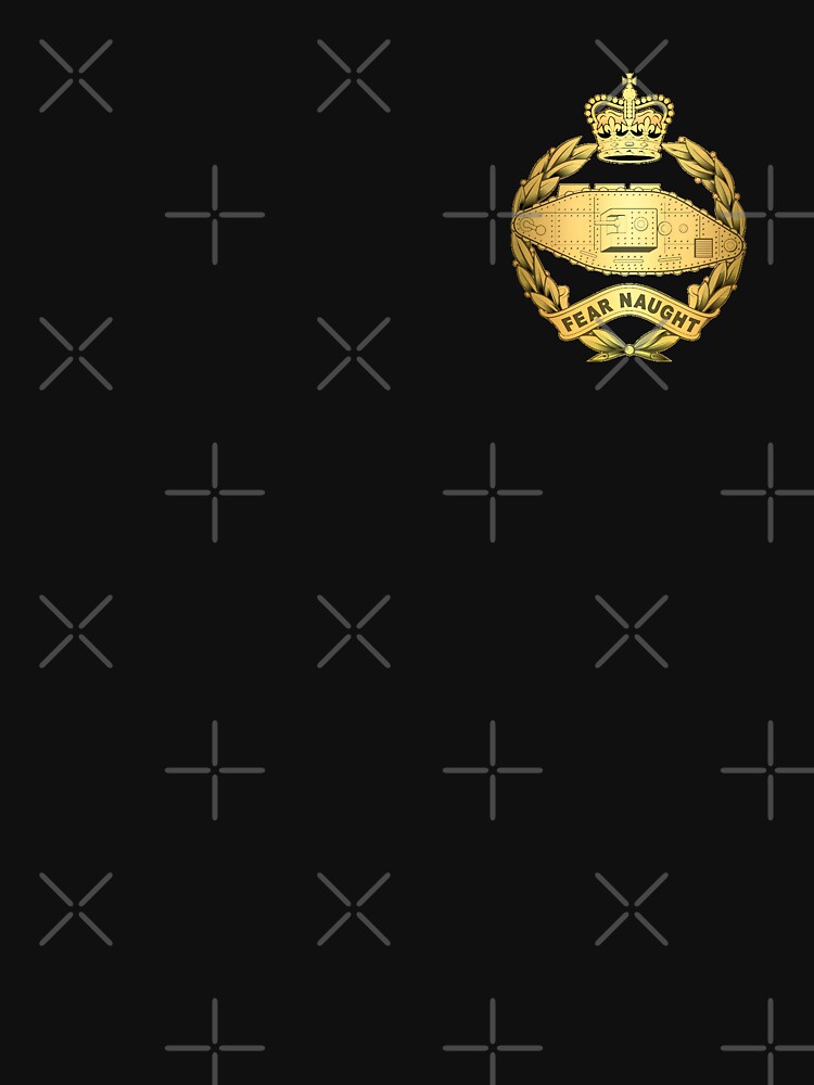 "BRITISH ARMY ROYAL TANK REGIMENT RTR(GOLD)" T-shirt for Sale by ...