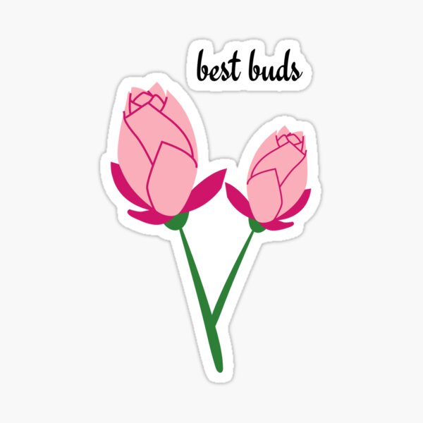 "Best Buds" Sticker for Sale by plantpositivlee | Redbubble