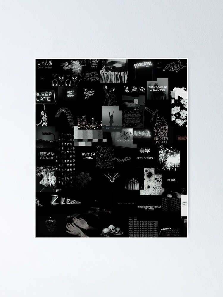 "Black Aesthetic" Poster by Angy-G | Redbubble