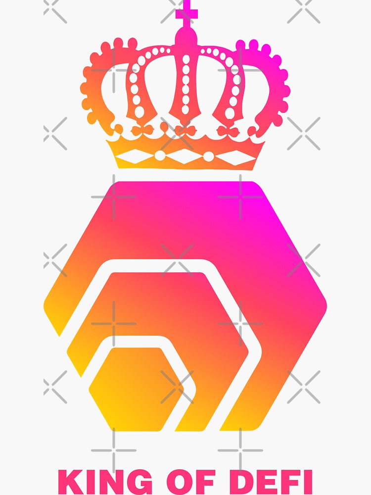 "HEX Cryptocurrency Logo - King of DEFI" Sticker for Sale by ...