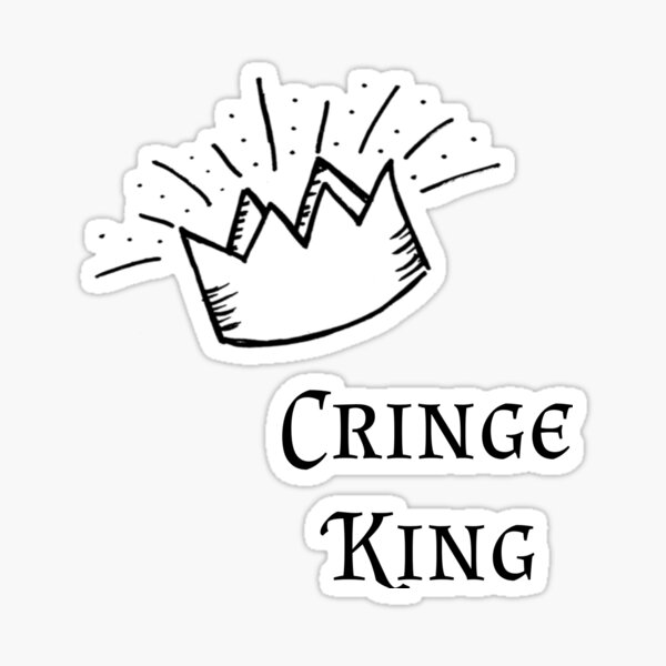 "Cringe design for your cringey friend." Sticker by MonatheExplorer ...