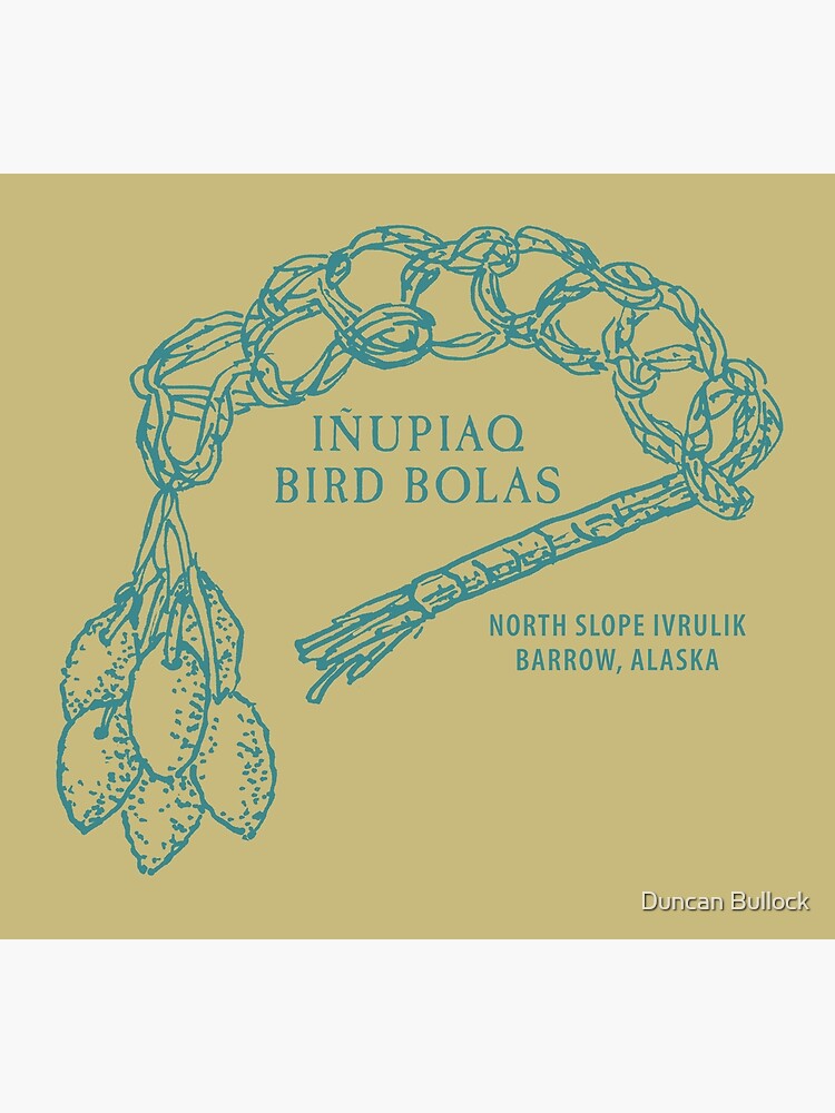 Póster «Inupiaq Bird Bolas Ilustración de artefactos arqueológicos» de ...
