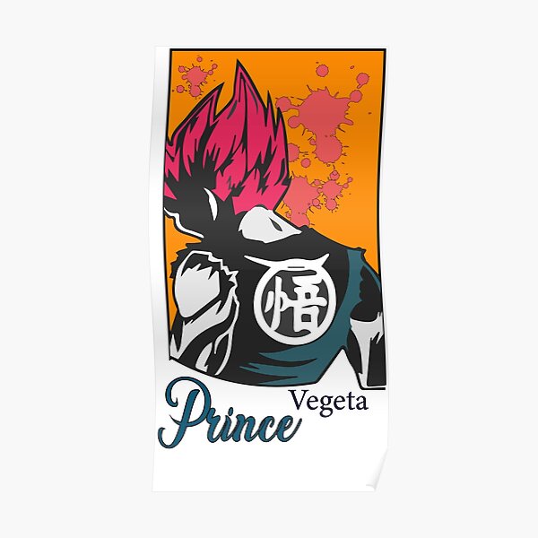 "Super saiyan prince vegeta" Poster by Desibeau | Redbubble