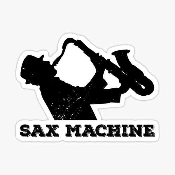 "Sax Machine" Sticker by findot | Redbubble