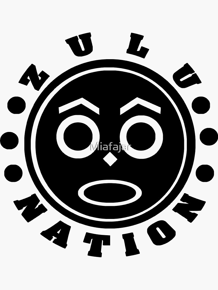 "Universal Zulu Nation" Sticker for Sale by Miafajar | Redbubble