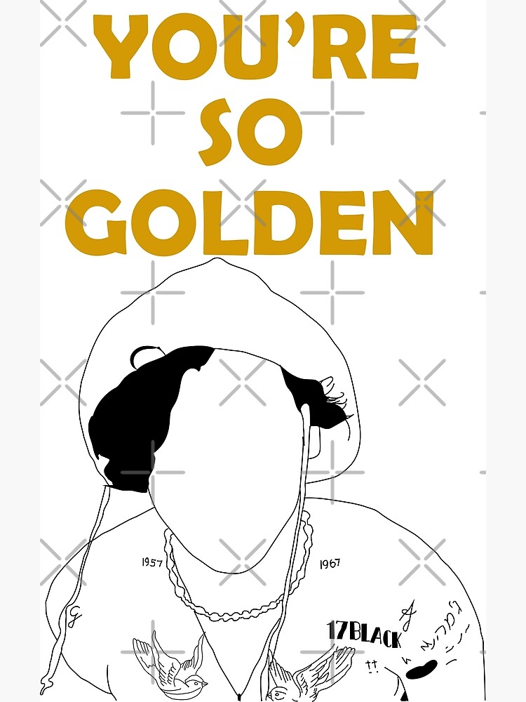 "Harry Styles you're so golden doodle" Art Print for Sale by ...