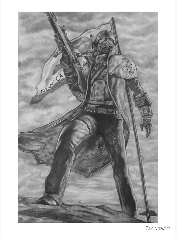 "Fallout NCR Ranger Drawing" Sticker for Sale by CodonaArt | Redbubble