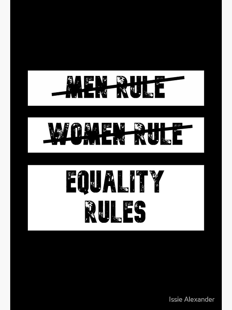 "Equality Rules Distressed Effect. Motivational Quote" Poster by ...