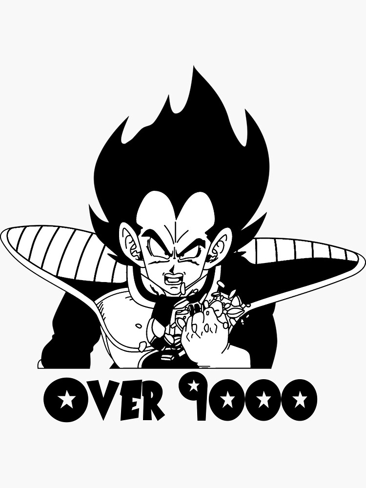 "Official Face of Over 9000 Designs" Sticker for Sale by ...