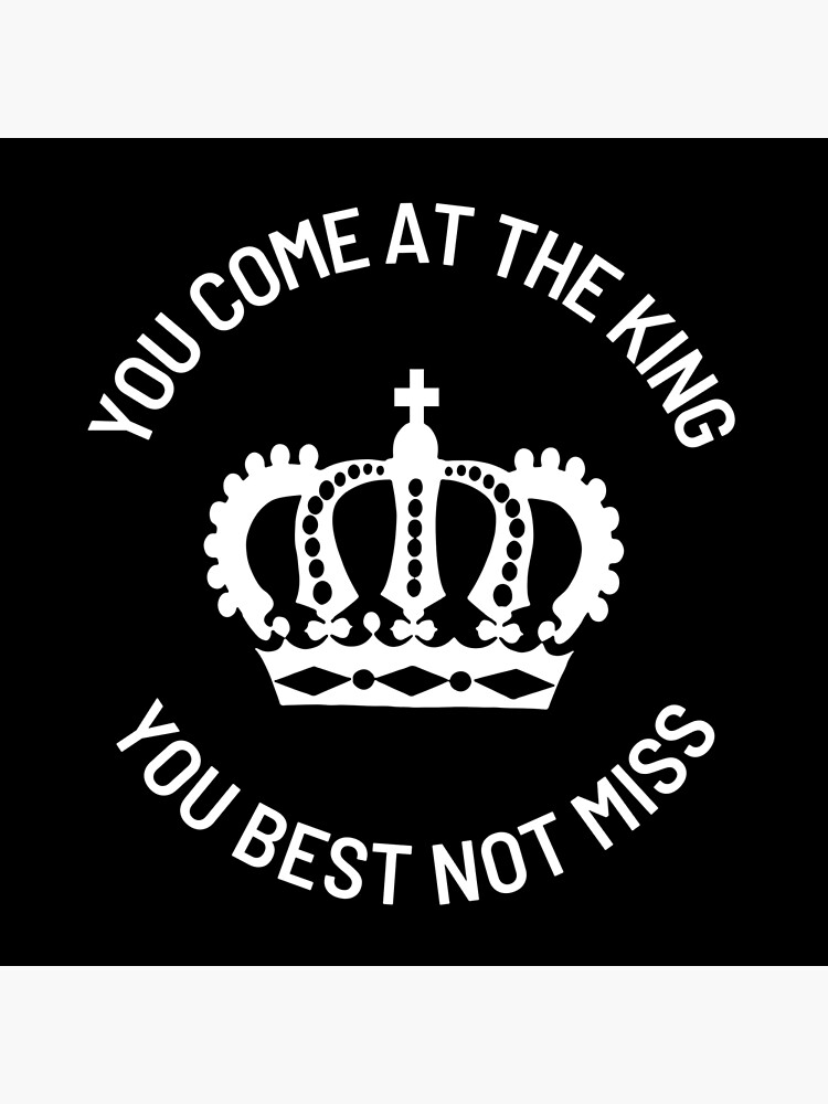 "Respect The King - White" Poster for Sale by Axley | Redbubble