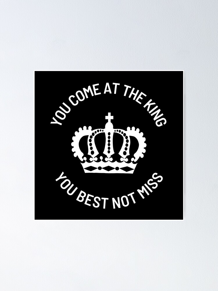 "Respect The King - White" Poster for Sale by Axley | Redbubble