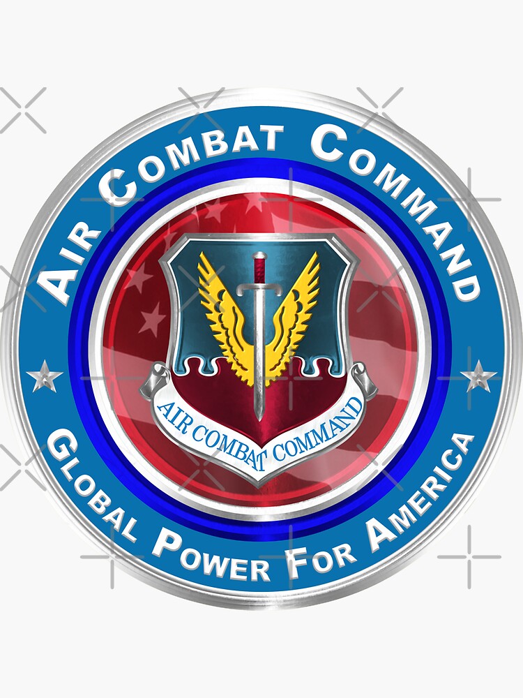 "Air Force Air Combat Command “ACC” Custom Patch" Sticker for Sale by ...