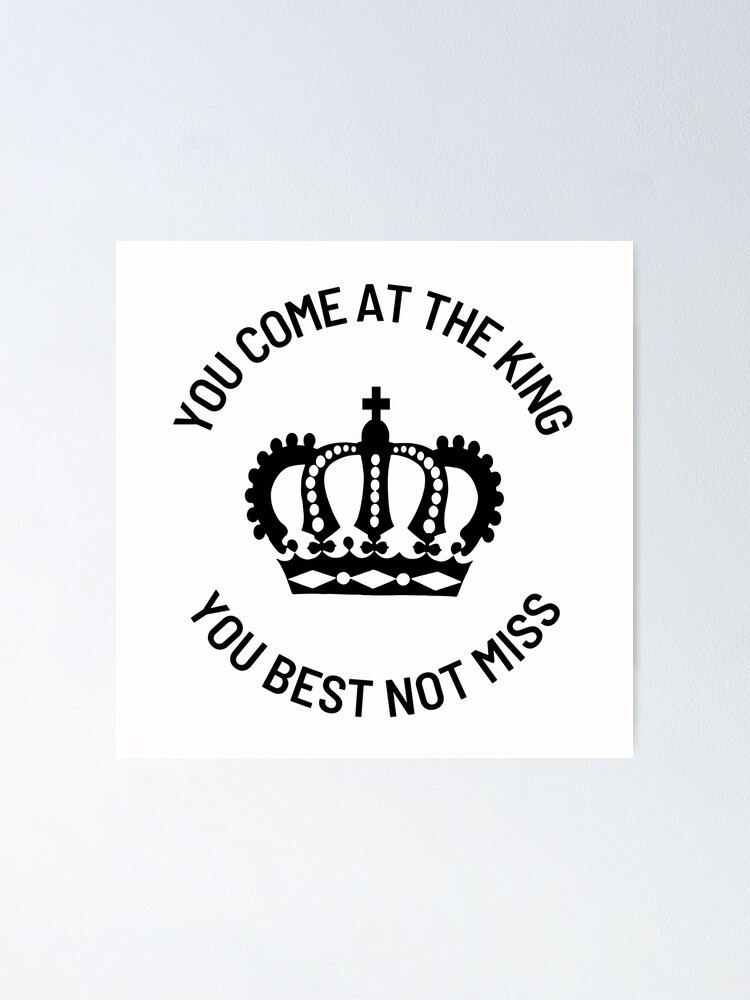 "Respect The King - Black" Poster for Sale by Axley | Redbubble