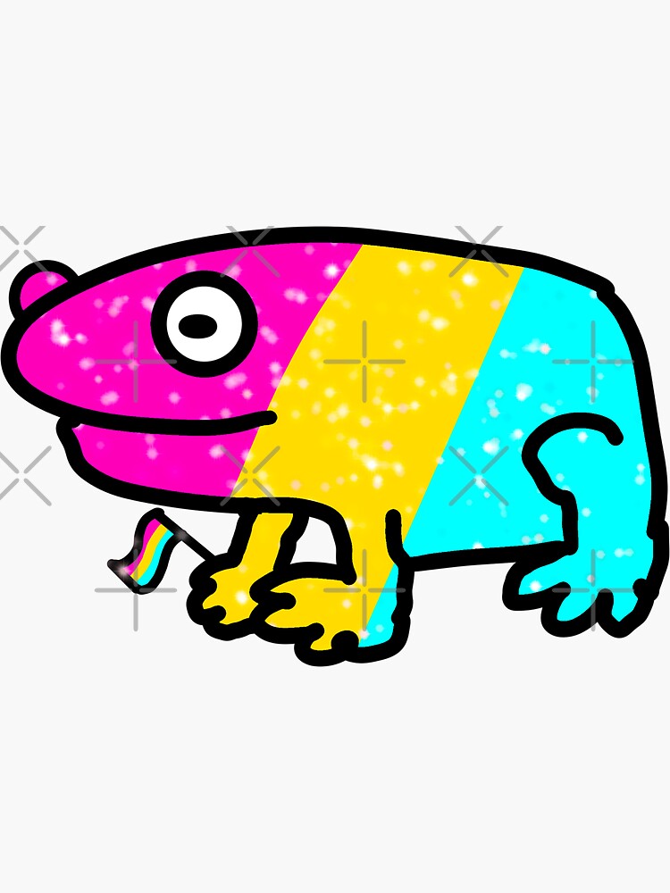 "Pan Frog" Sticker for Sale by firstroundpixel | Redbubble