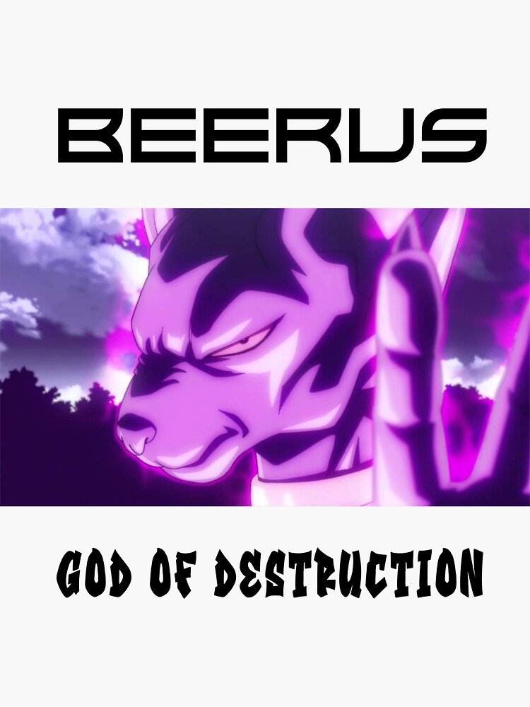 "Dragon Ball Beerus" Sticker for Sale by MerchbyJSB | Redbubble