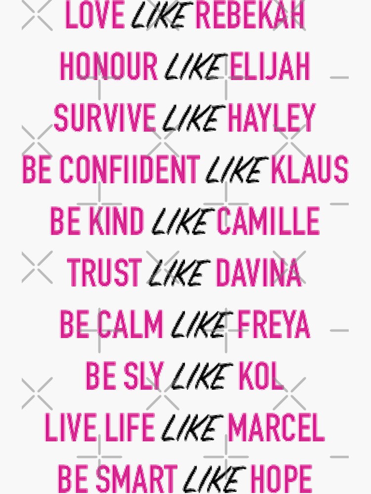 "Live Like The Originals" Sticker for Sale by ec9999 | Redbubble