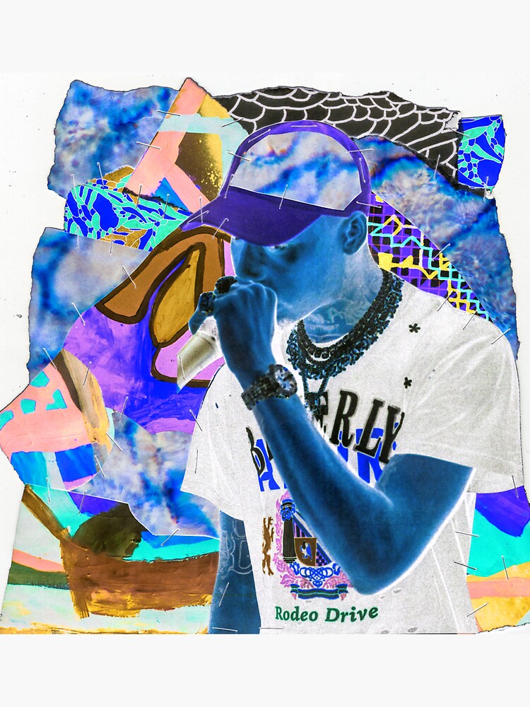 "Key Glock Collage Inverted" Sticker for Sale by Everettkohinke | Redbubble