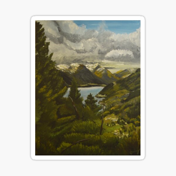 "Queenstown" Sticker for Sale by EmilyJoanArt | Redbubble
