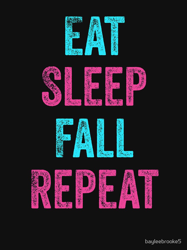 "Fall Guys Ultimate Knockout Eat Sleep Fall Repeat" T-shirt for Sale by ...