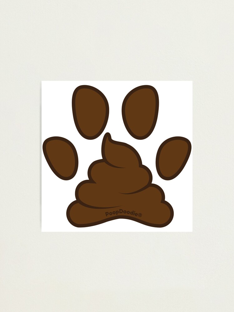 "Poop Doodie Paw Print Logo" Photographic Print by PoopDoodie | Redbubble
