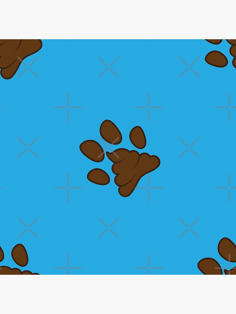 "Poop Doodie Logo Pattern Blue Background" Art Print by PoopDoodie ...
