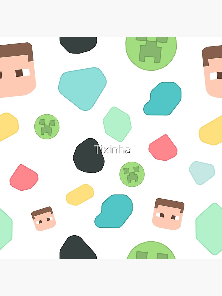 "Cute Minecraft Pattern" Poster by Tixinha | Redbubble