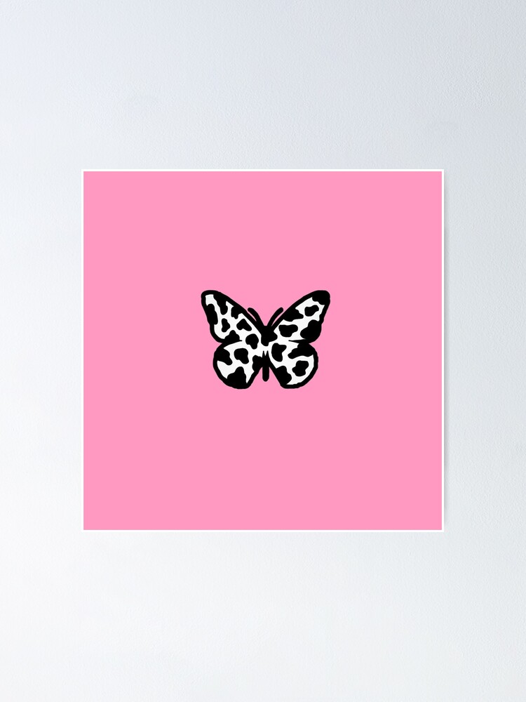 "Cow print butterfly " Poster by digitaldrawart | Redbubble