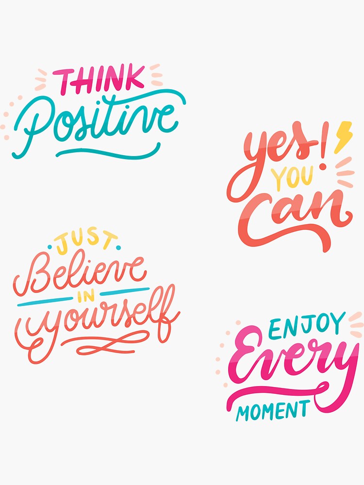 "Motivational Positive Reinforcement Pack Of" Sticker for Sale by ...