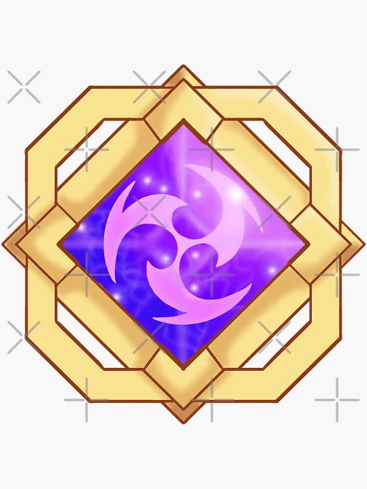 "Liyue Electro Vision " Sticker for Sale by LunarLotusShop | Redbubble