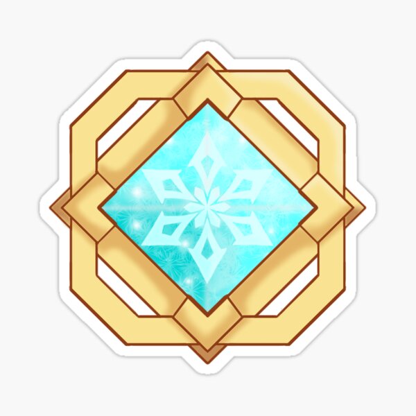 "Liyue Cryo Vision " Sticker for Sale by LunarLotusShop | Redbubble