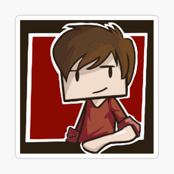 "Grian Youtube Logo" Sticker for Sale by Fools-and-Fools | Redbubble