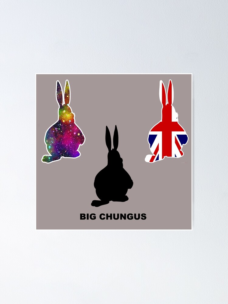 "Big Chungus Sticker Pack Britische Flagge Shadow Galaxy Chubby Bunny ...