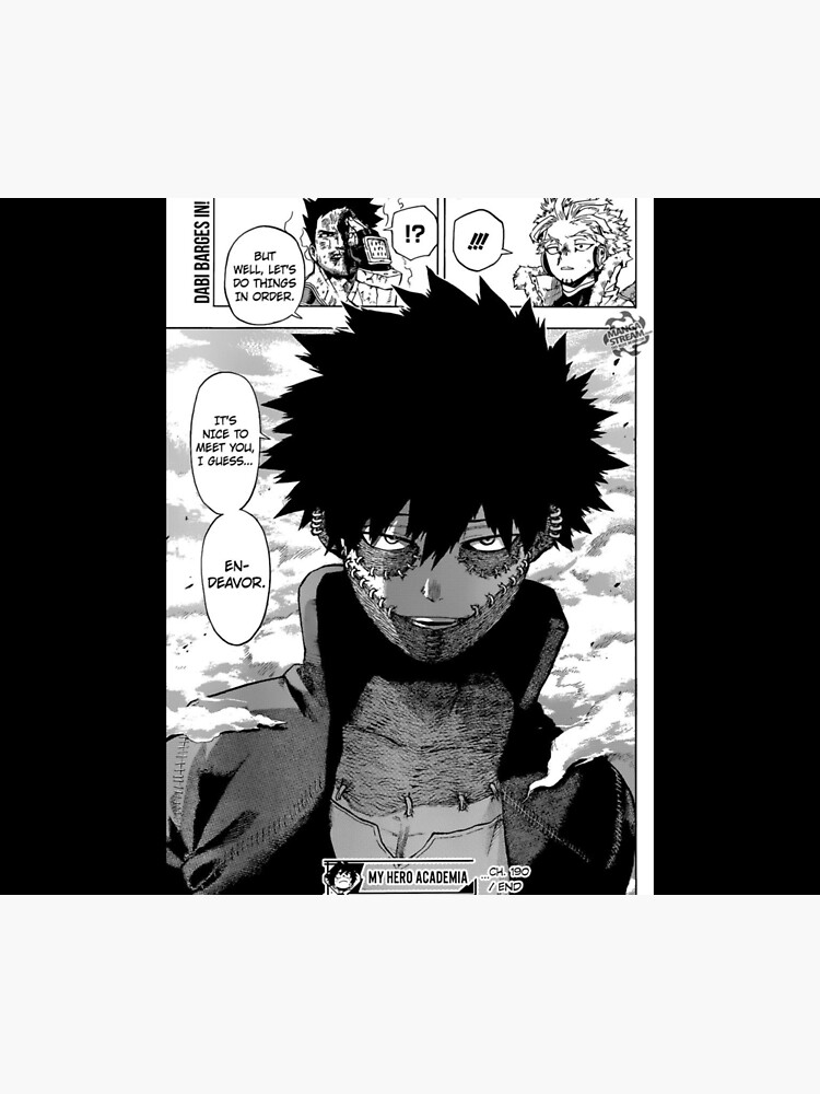 "Dabi Meets Endeavor" Poster for Sale by MangaPanels | Redbubble
