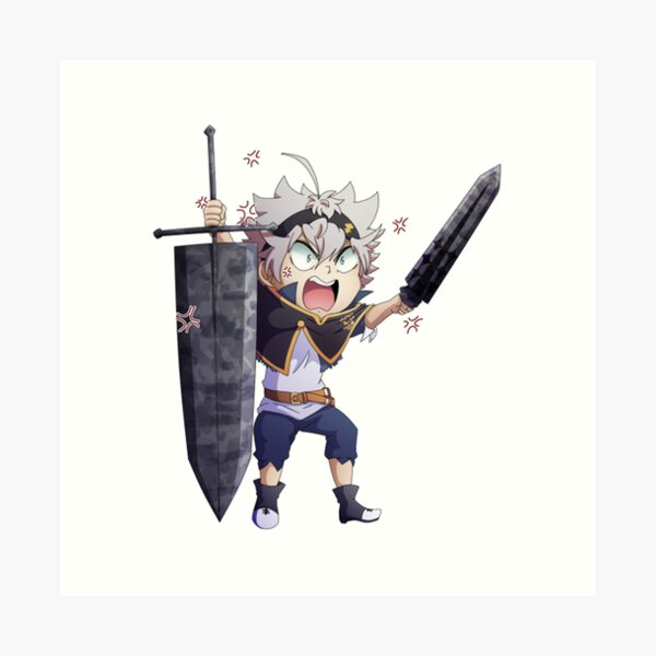 "Black Clover - Asta cute chibi" Art Print by KelliLeak2212 | Redbubble