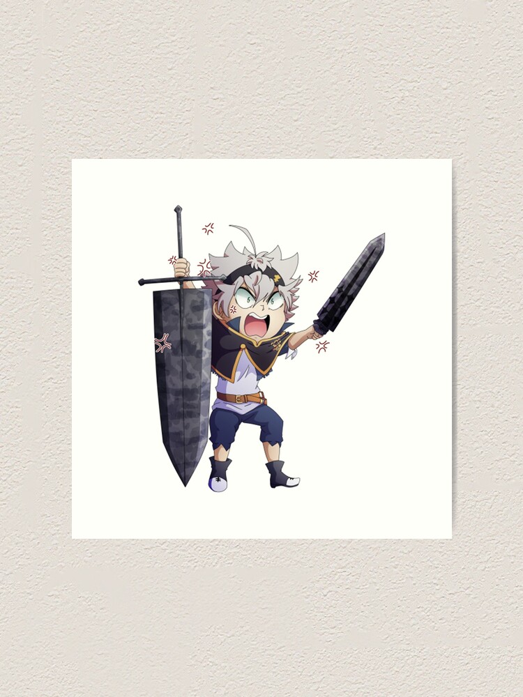 "Black Clover - Asta cute chibi" Art Print by KelliLeak2212 | Redbubble