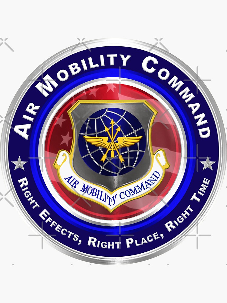 "Air Force Air Mobility Command" Sticker by SoldierAlways | Redbubble