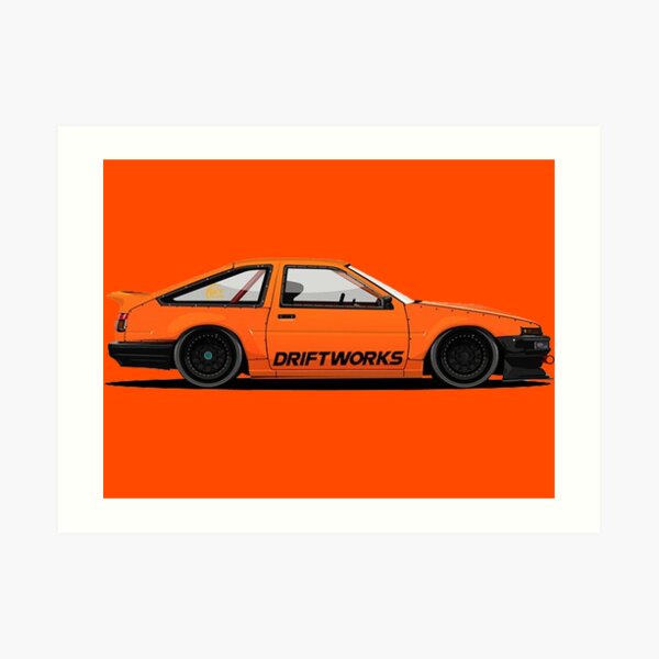 "Driftworks - DW86 AE86" Art Print by Farintosh | Redbubble
