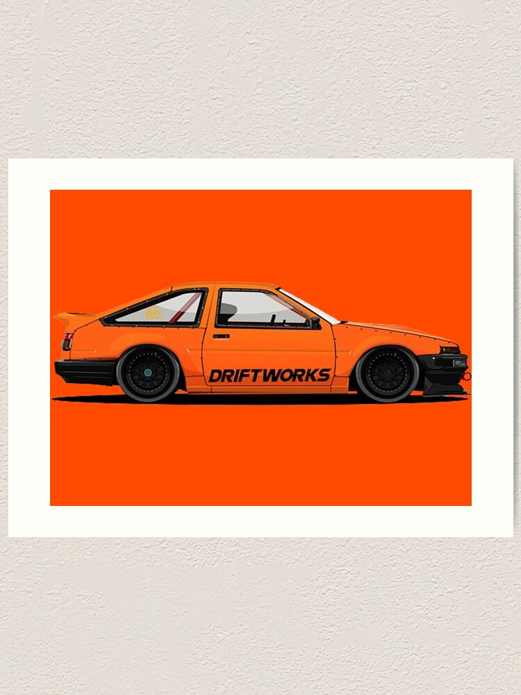 "Driftworks - DW86 AE86" Art Print by Farintosh | Redbubble