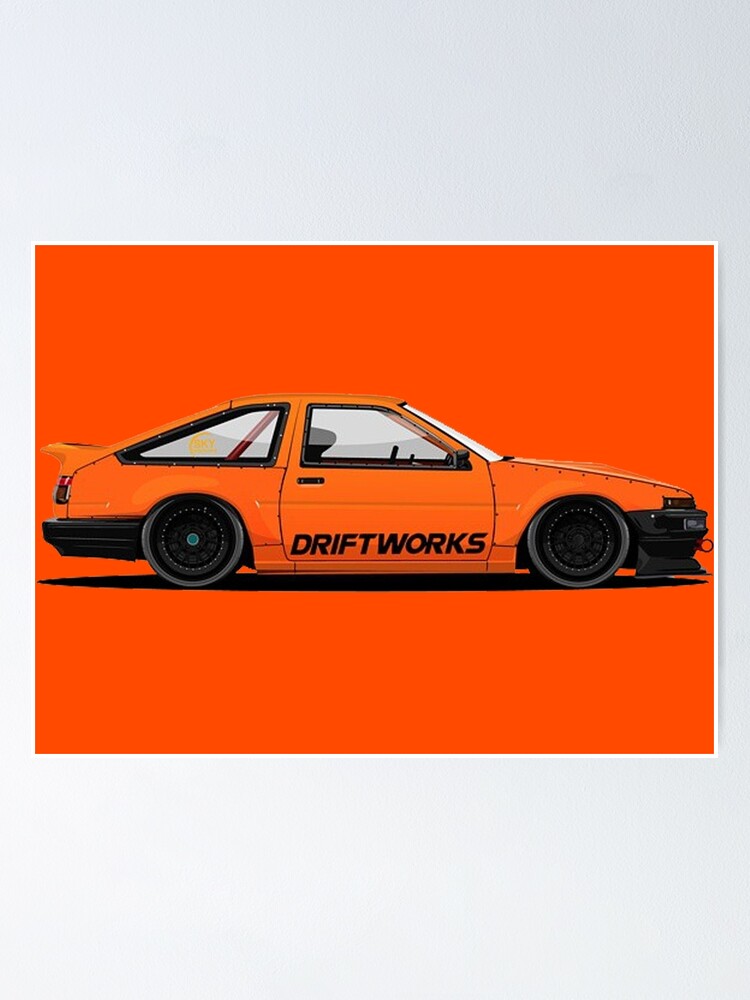"Driftworks - DW86 AE86" Poster von Farintosh | Redbubble