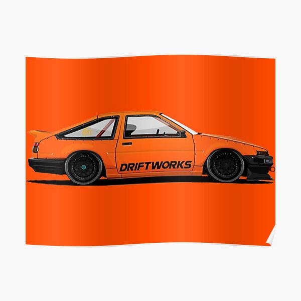 "Driftworks - DW86 AE86" Poster von Farintosh | Redbubble