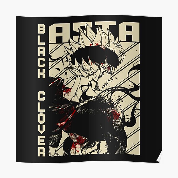 "Black clover anime - Asta" Poster for Sale by KelliLeak2212 | Redbubble